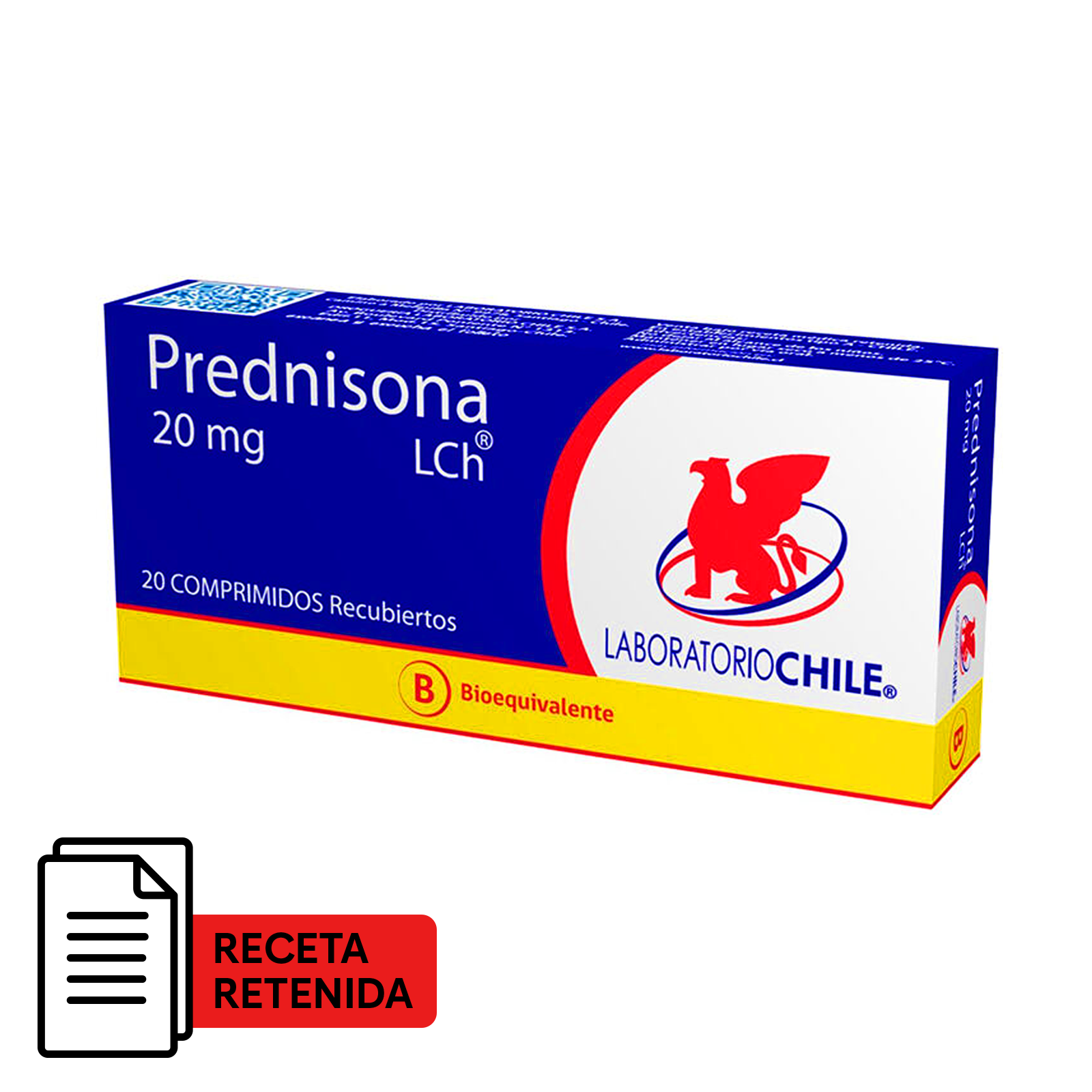 Prednisona Comprimidos Recubiertos 20mg | Farmacias Curie - Envíos a todo Chile