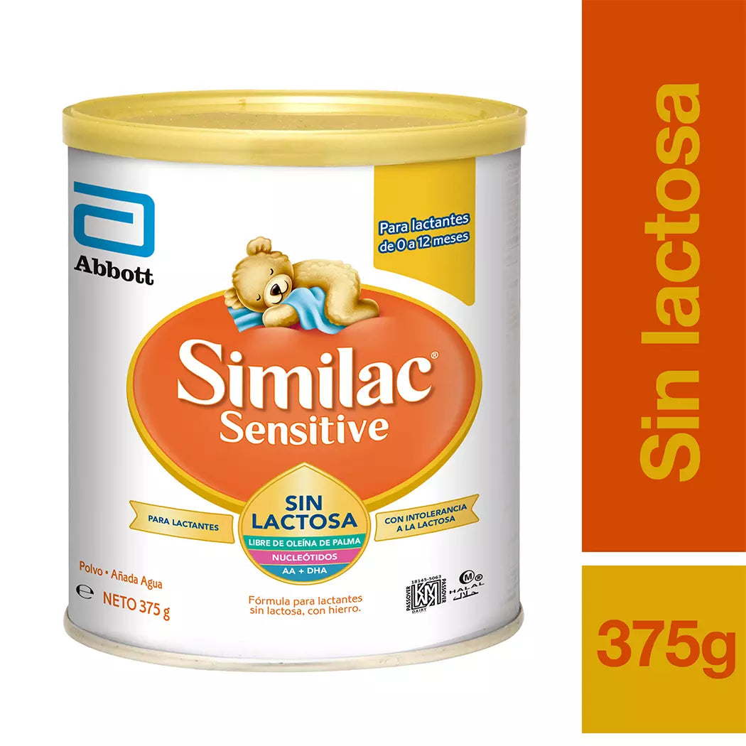 Similac Sensitive Sin Lactosa - 375 gramos | Farmacias Curie - Envíos a ...