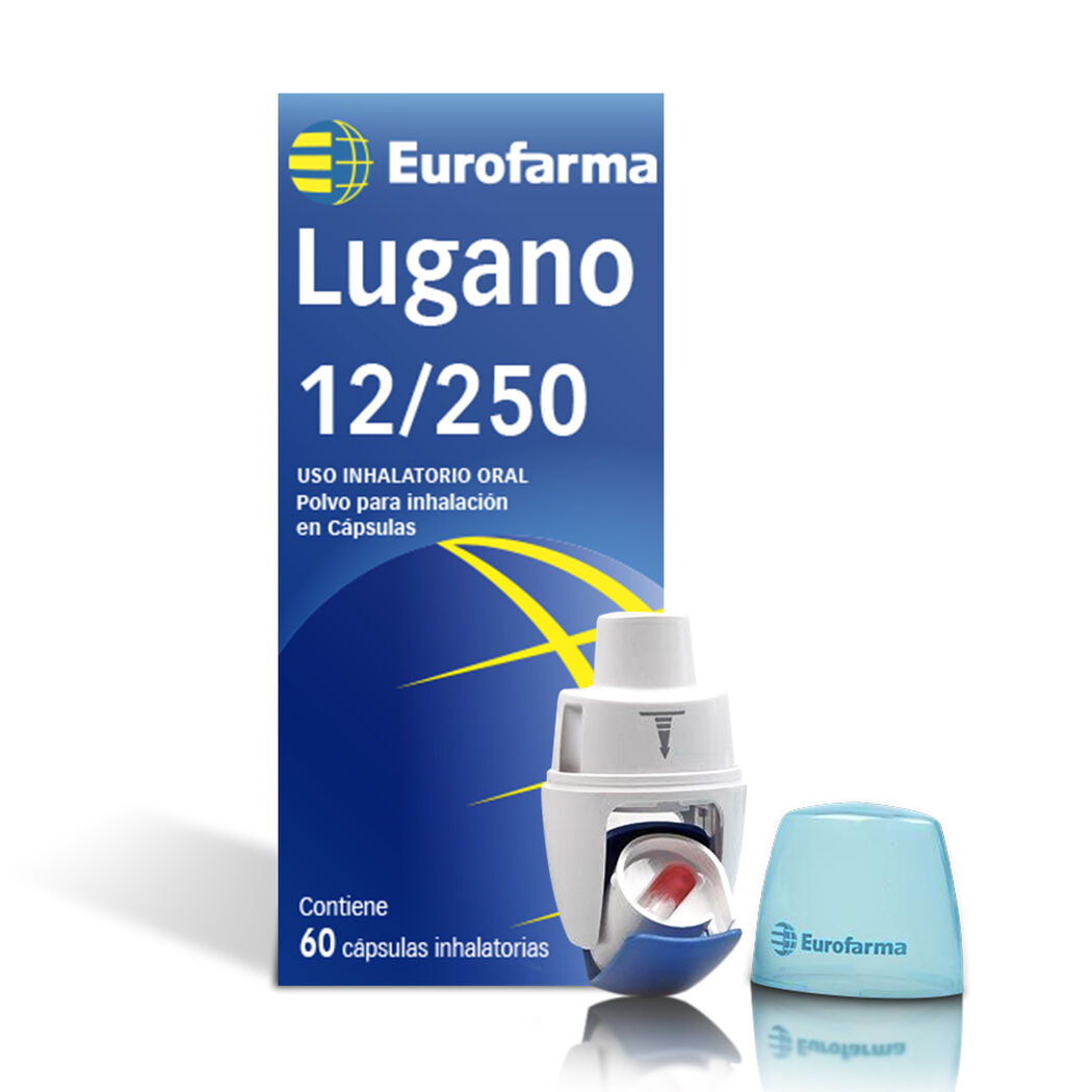Lugano 12/250 - 60 Capsulas Inhalatorias – Farmacias Curie