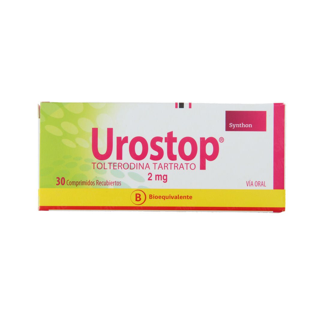 Urostop Comprimidos Recubiertos 2mg | Farmacias Curie - Envíos a todo Chile