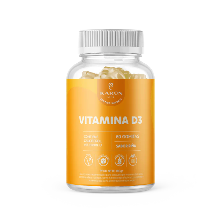 Vitamina D3 800 UI - 60 Gomitas – Farmacias Curie
