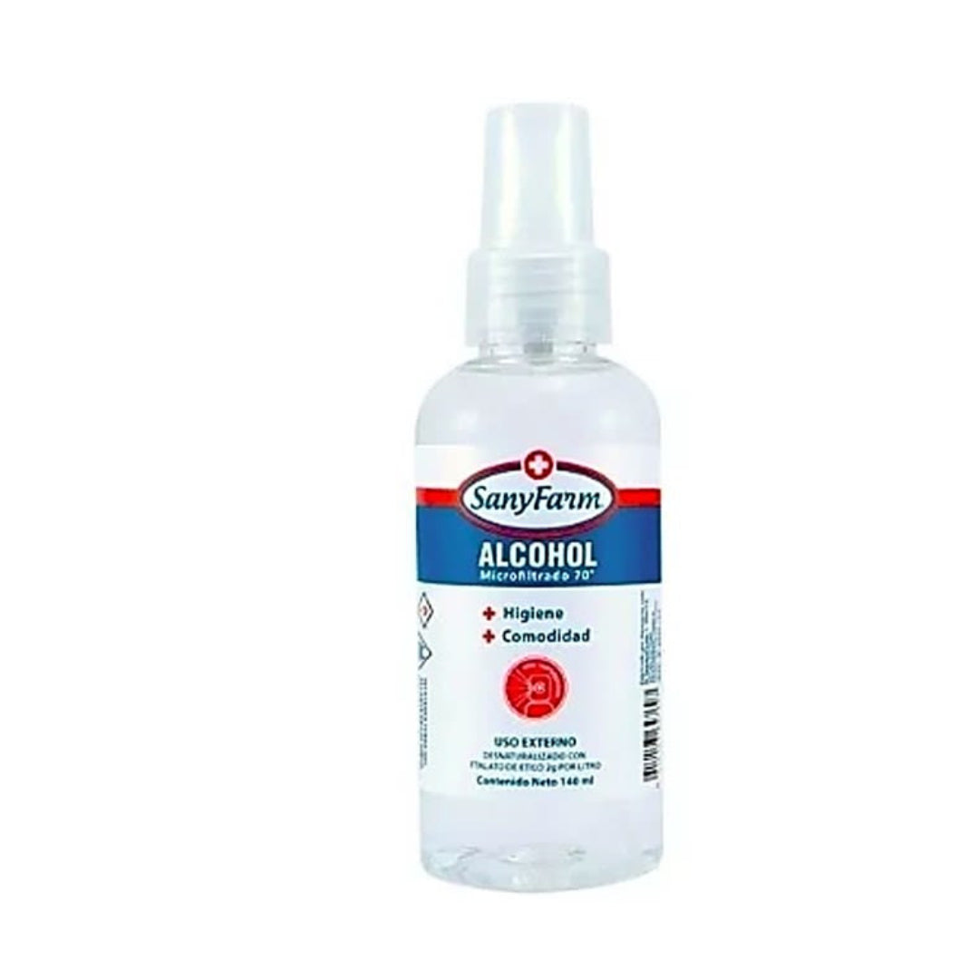Alcohol Spray 70° - 140 ml | Farmacias Curie - Envíos a todo Chile