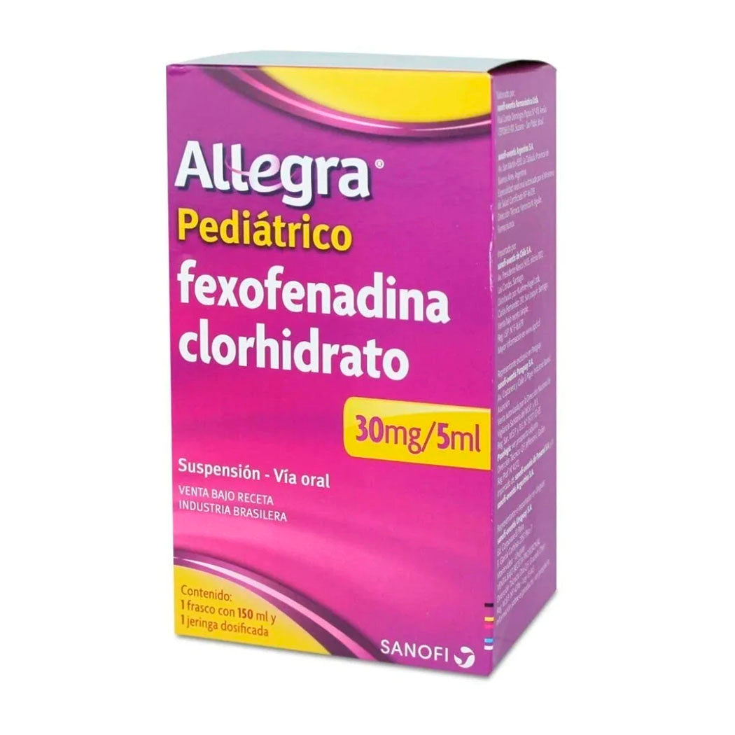 Allegra Jarabe Pediátrico 30mg/5ml | Farmacias Curie - Envíos a todo Chile