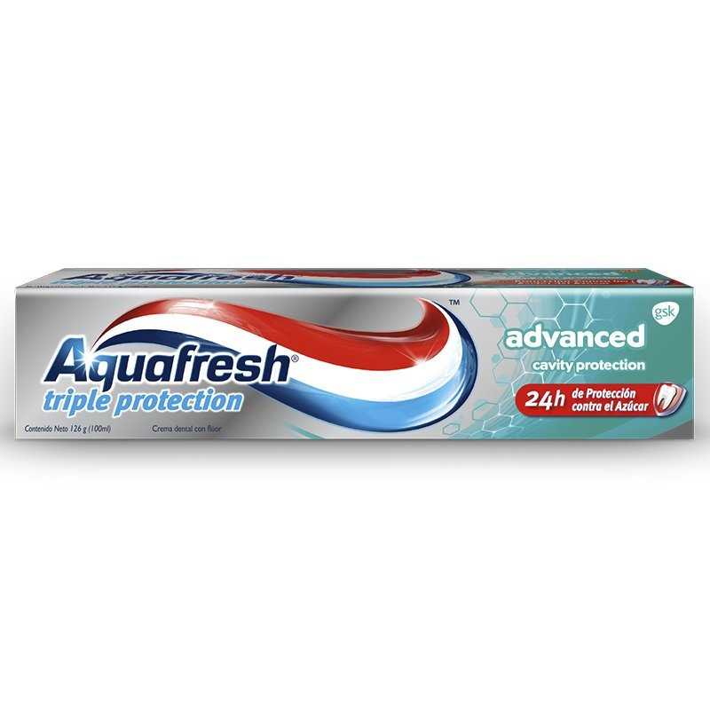 Aquafresh Advanced 125 gramos | Farmacias Curie - Envíos a todo Chile