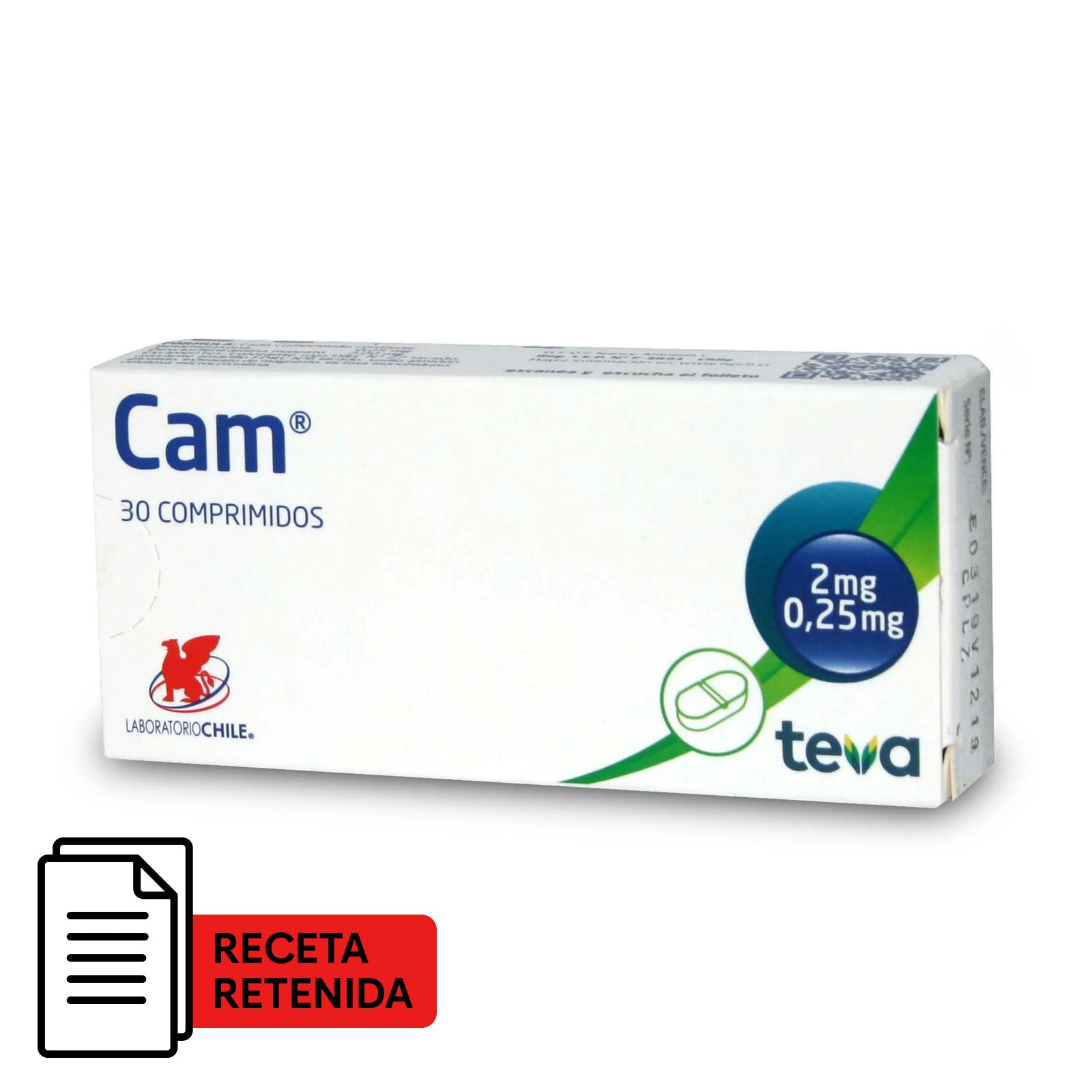 Cam Comprimidos | Farmacias Curie - Envíos a todo Chile