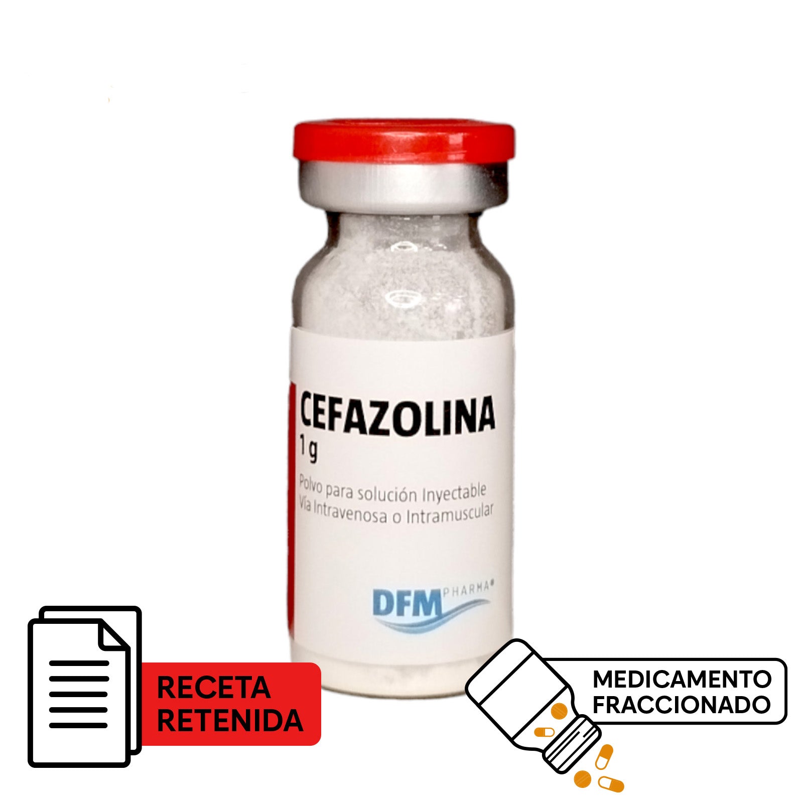 Cefazolina 1g Inyectable x 1 Ampolla | Farmacias Curie - Envíos a todo Chile