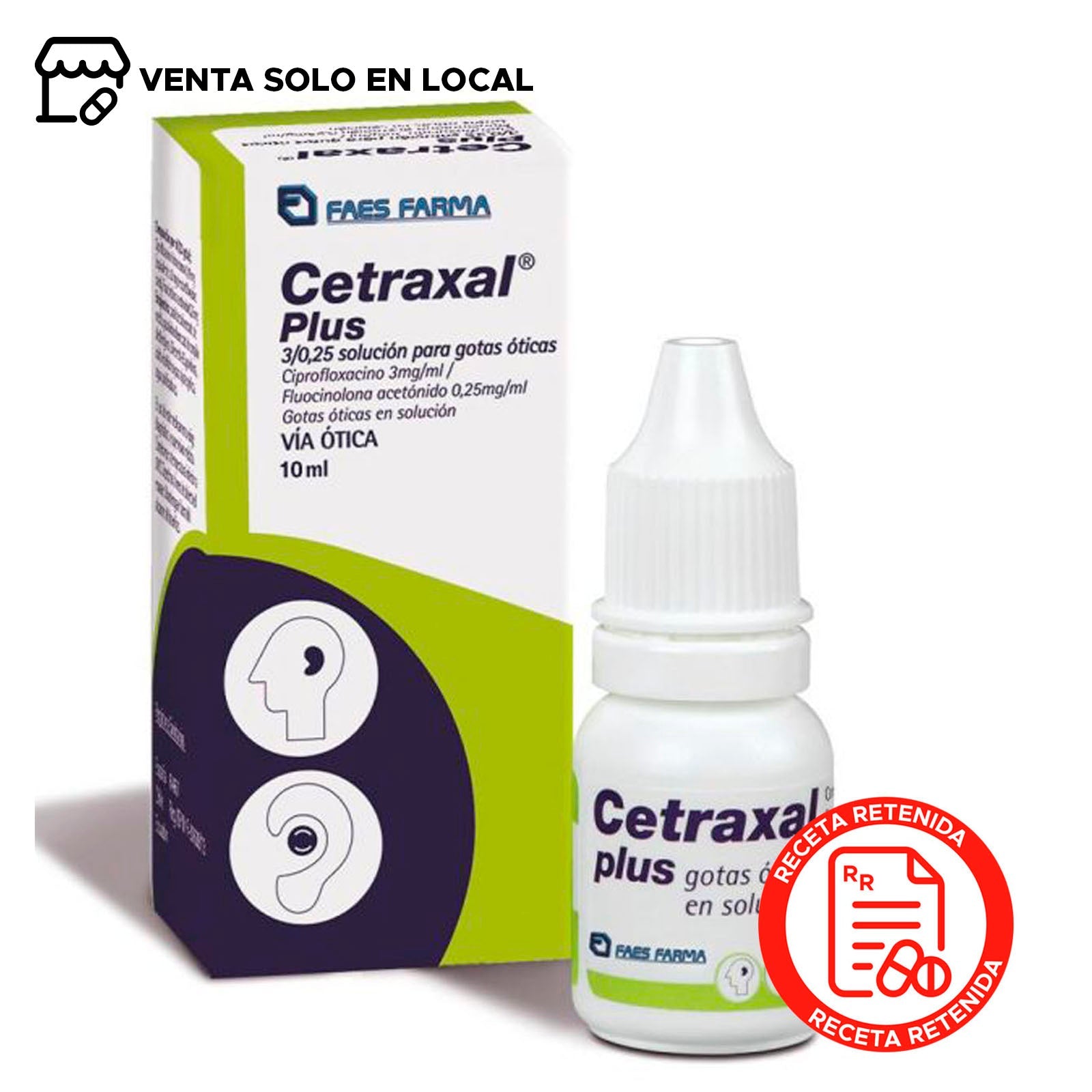 Cetraxal Plus Gotas Óticas – Farmacias Curie