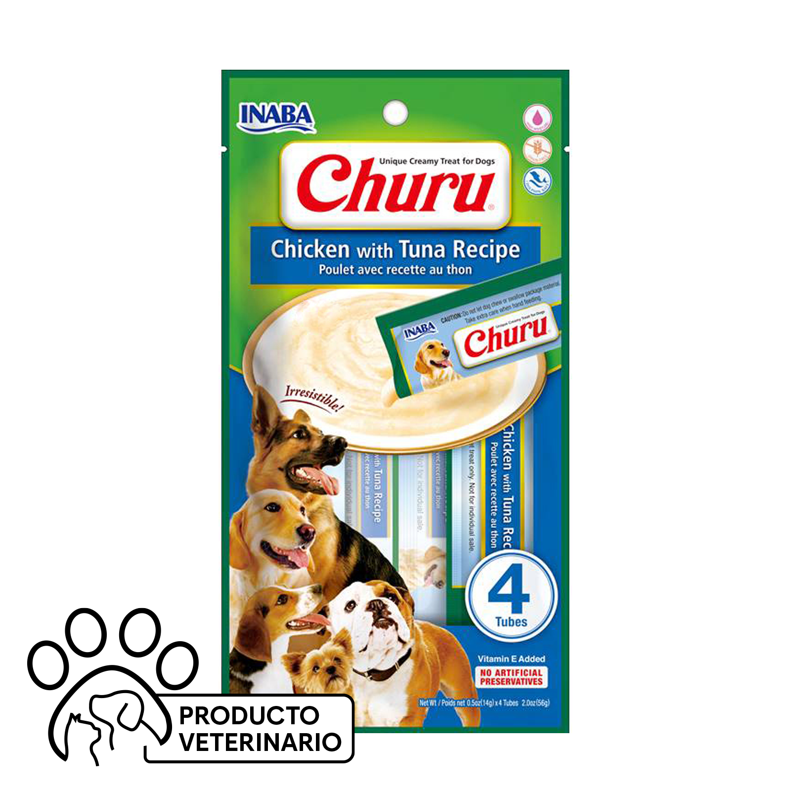 Churu Perro Sabor Pollo con Queso - 4 unidades | Farmacias Curie ...