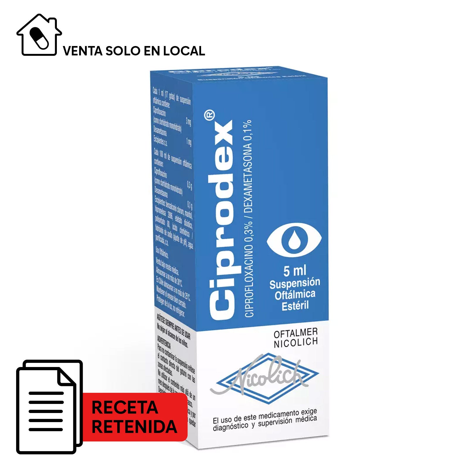 Ciprodex Solución Oftálmica | Farmacias Curie - Envíos a todo Chile