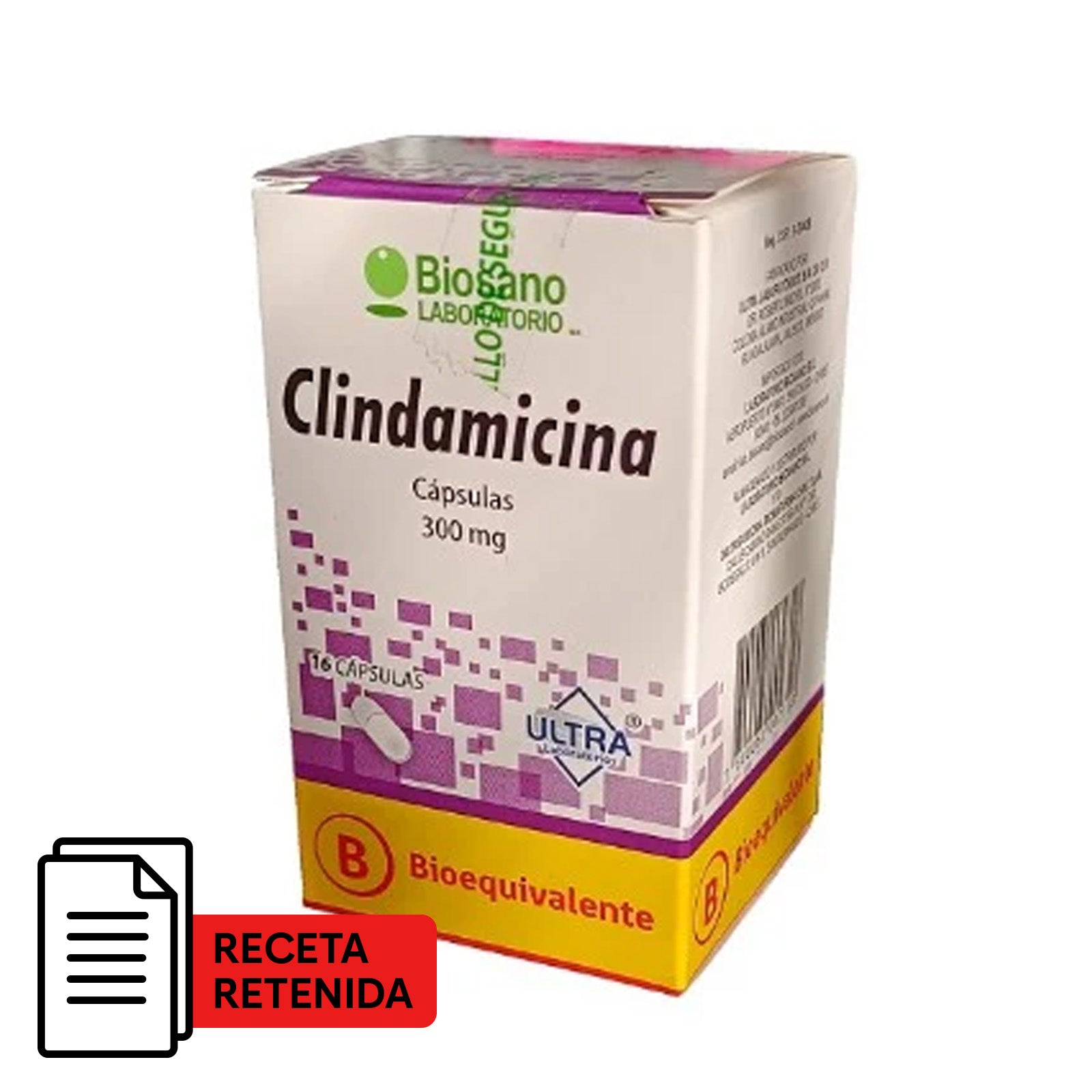 Clindamicina Cápsulas 300mg | Farmacias Curie - Envíos a todo Chile