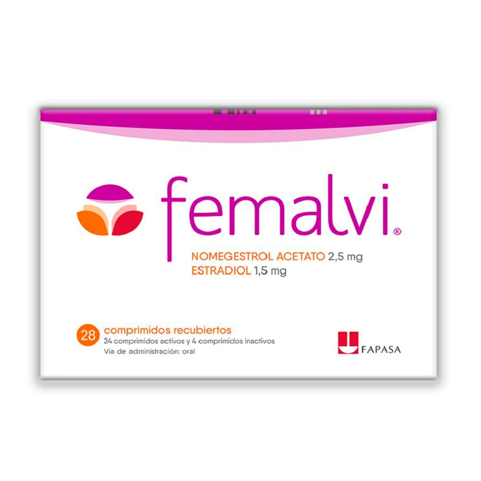 Femalvi 2,5/1,5mg - 28 Comprimidos Recubiertos | Farmacias Curie ...