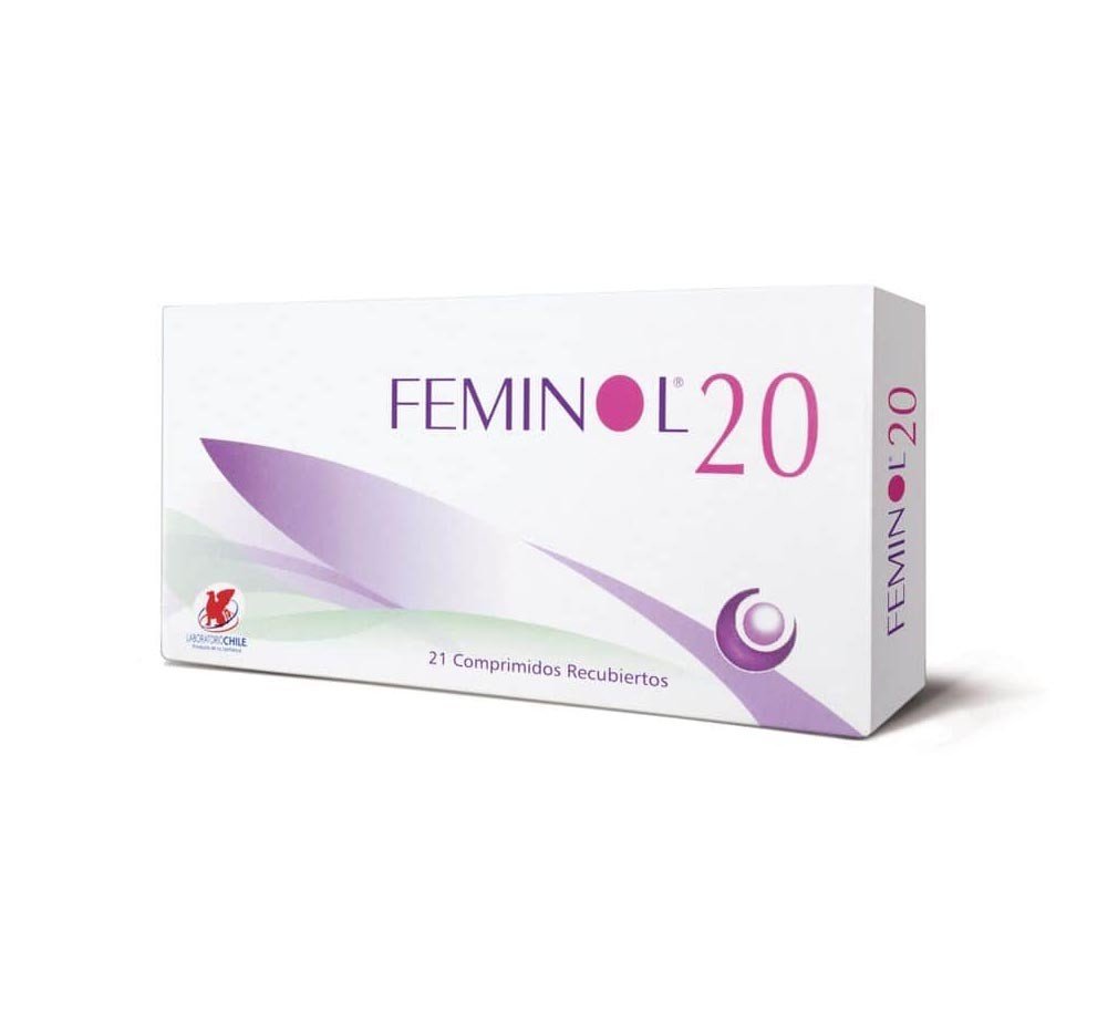 Feminol 20 Comprimidos Recubiertos | Farmacias Curie - Envíos a todo Chile