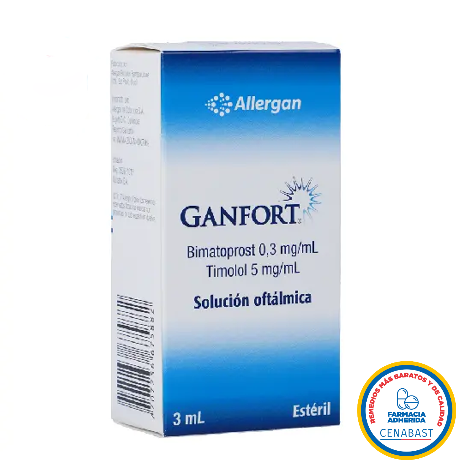 Ganfort Solución Oftálmica Medicamento Cenabast | Farmacias Curie ...