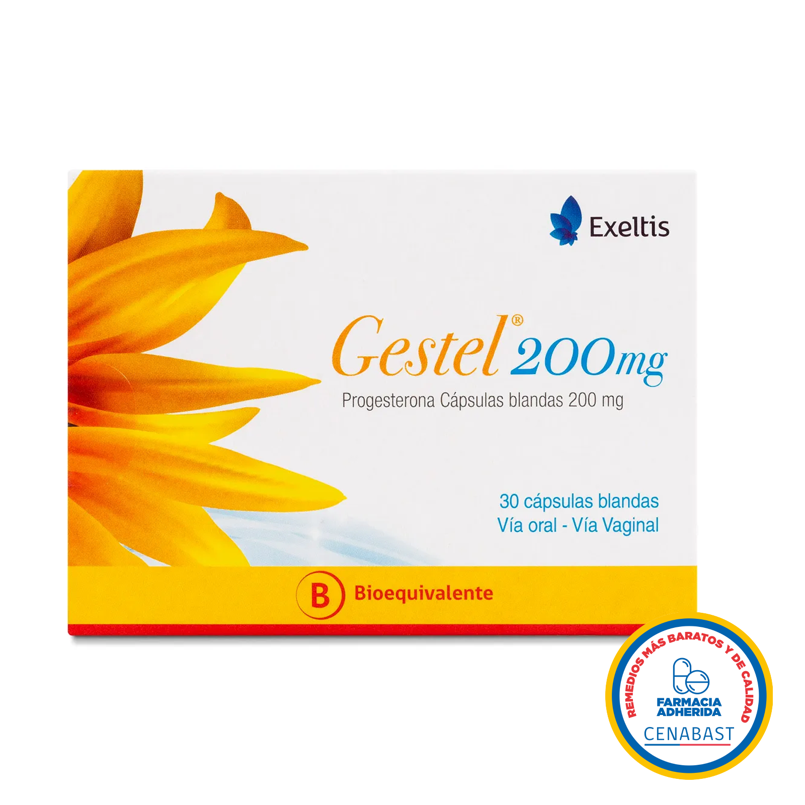 Gestel Cápsulas Blandas 200mg Medicamento Cenabast | Farmacias Curie ...
