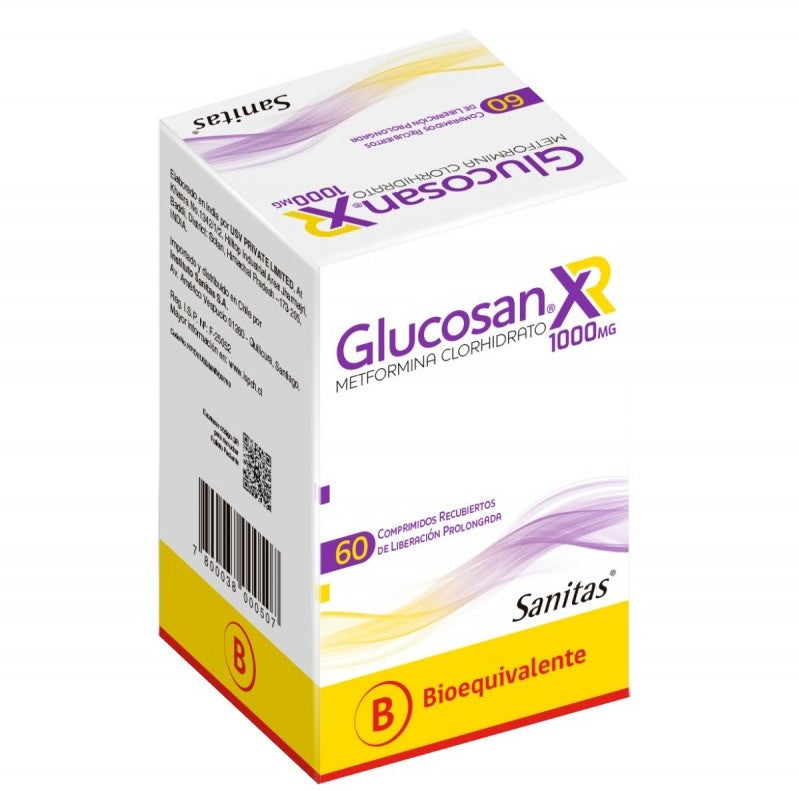 Glucosan XR Comprimidos Recubiertos 750mg - 60 unidades | Farmacias ...