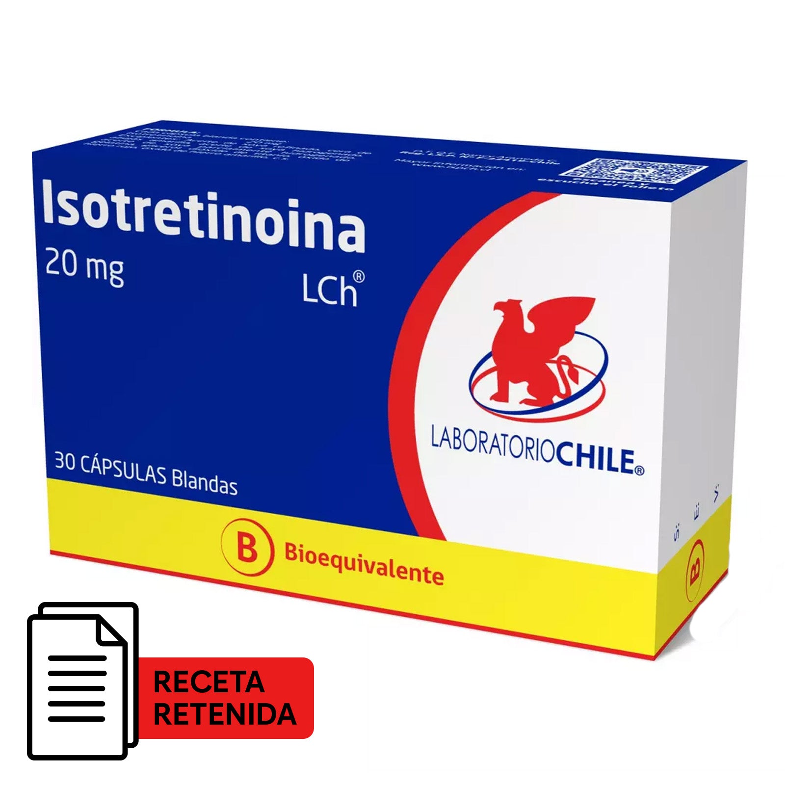 Isotretinoina Cápsulas Blandas 20mg | Farmacias Curie - Envíos a todo Chile