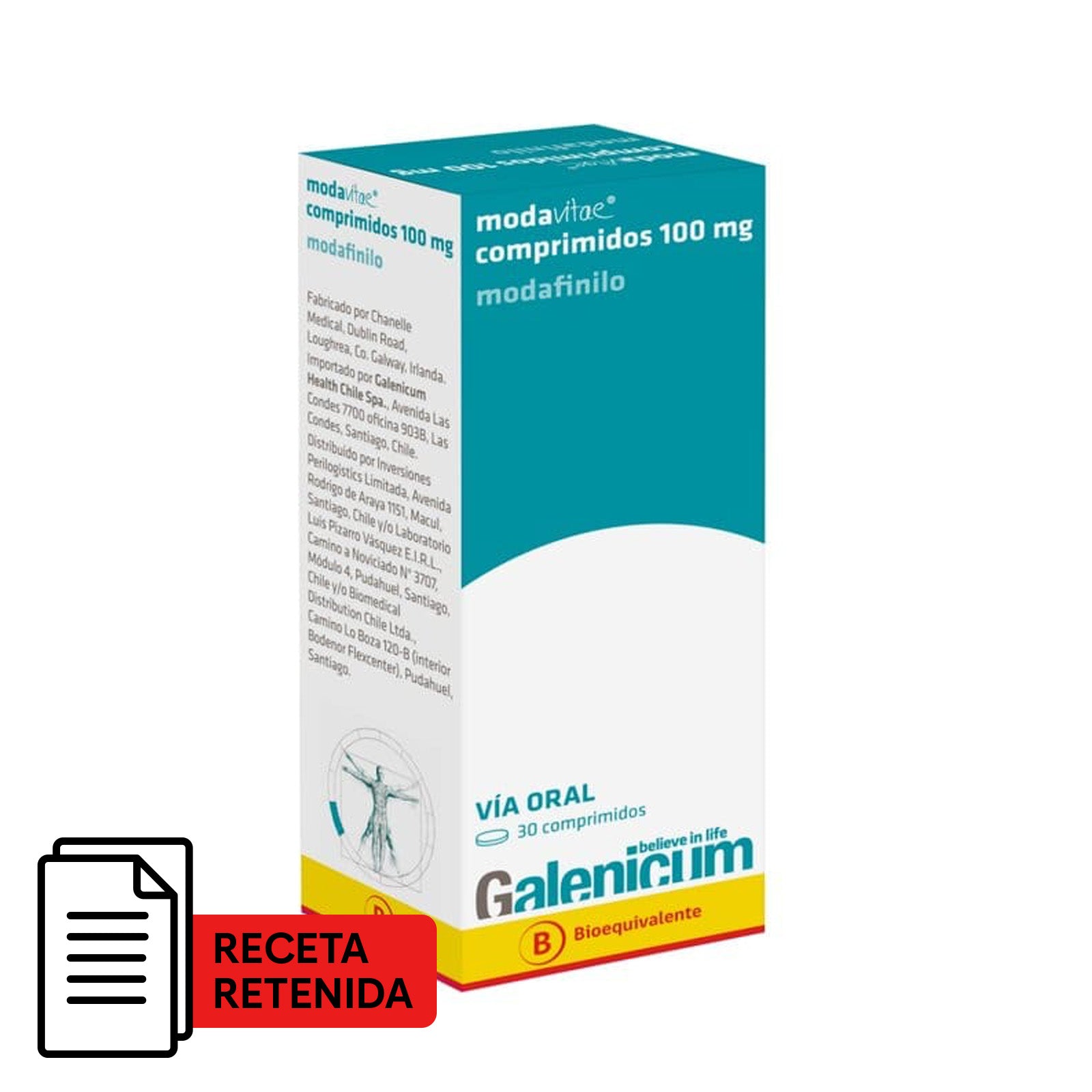Modavitae Comprimidos 100mg | Farmacias Curie - Envíos a todo Chile