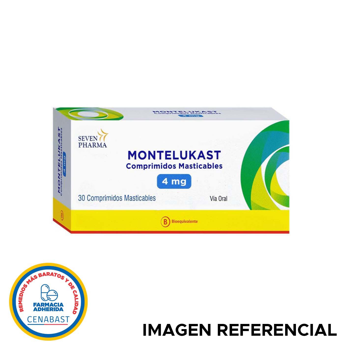 Montelukast Comprimidos Masticables 4mg Medicamento Cenabast ...