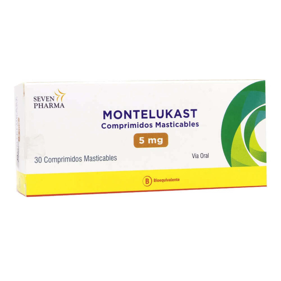 Montelukast Comprimidos Masticables 5mg | Farmacias Curie - Envíos a ...