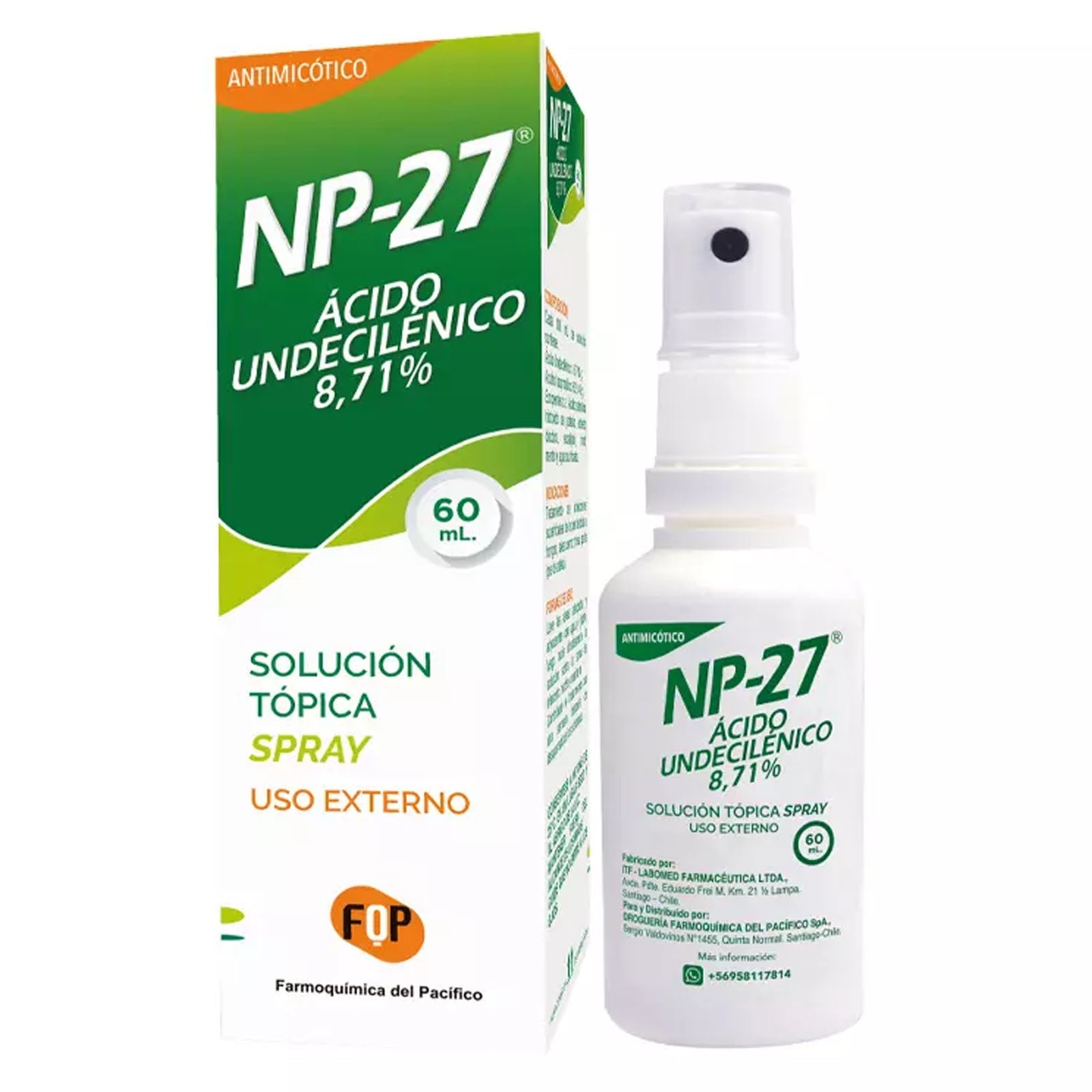 NP-27 Solución Tópica Spray | Farmacias Curie - Envíos a todo Chile
