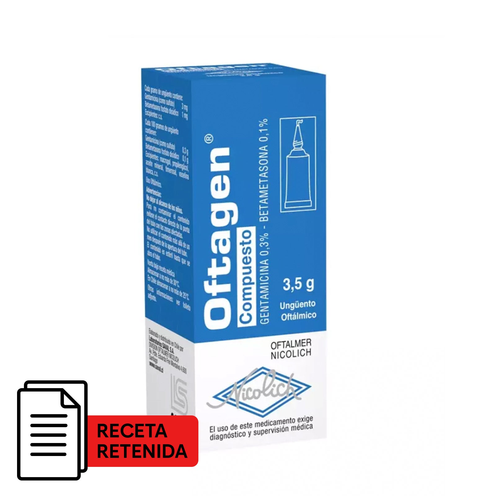 Oftagen Compuesto Ungüento Oftálmico | Farmacias Curie - Envíos a todo ...