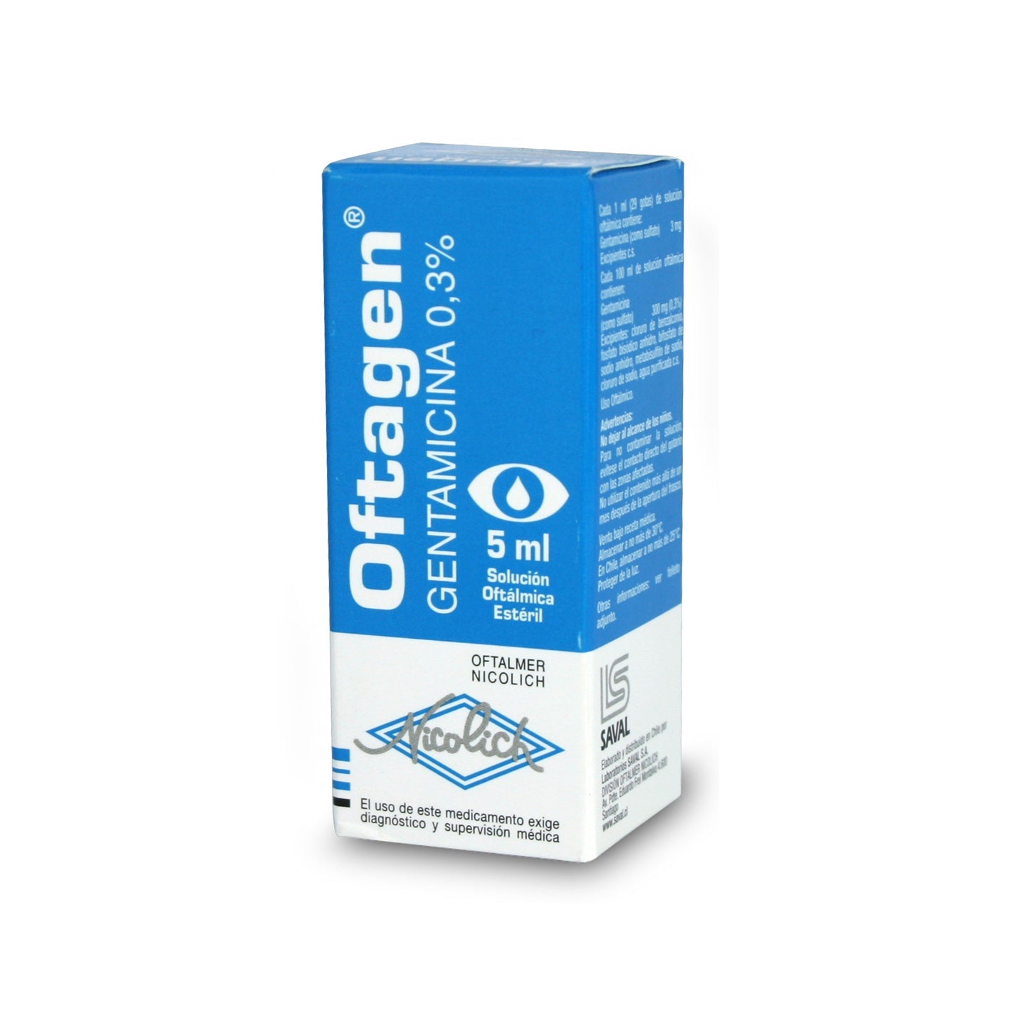 Oftagen Solución Oftálmica 0,3% | Farmacias Curie - Envíos a todo Chile