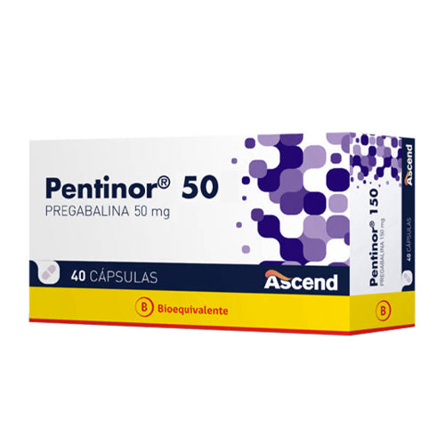 Pentinor 50 mg - 40 Cápsulas | Farmacias Curie - Envíos a todo Chile