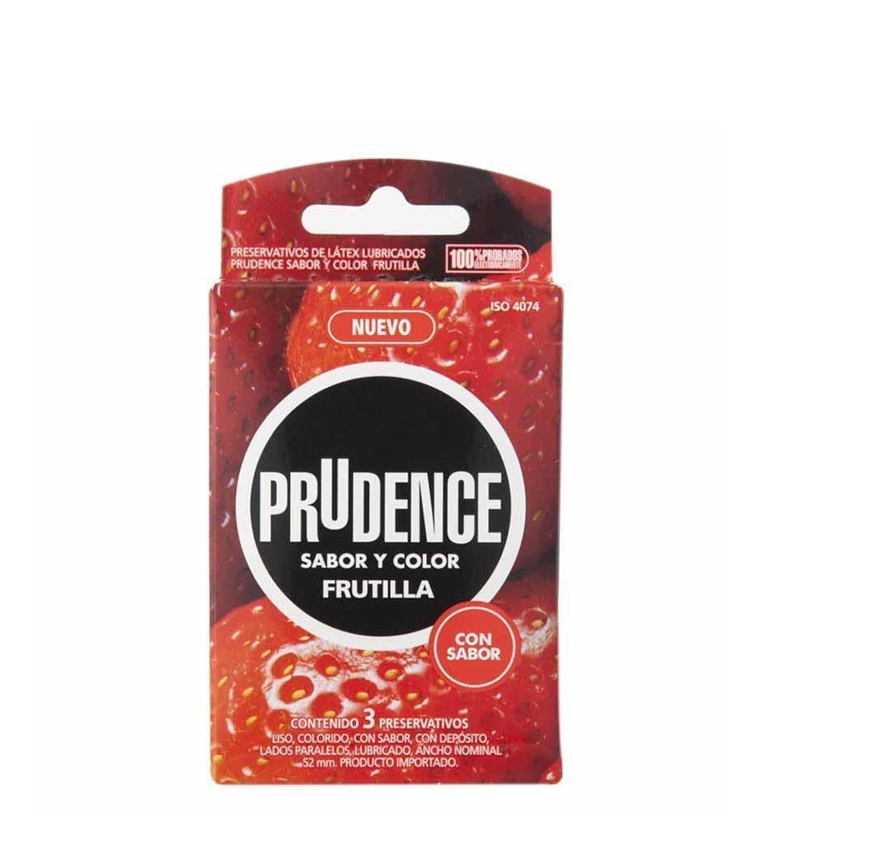 Prudence Preservativos Frutilla | Farmacias Curie - Envíos a todo Chile