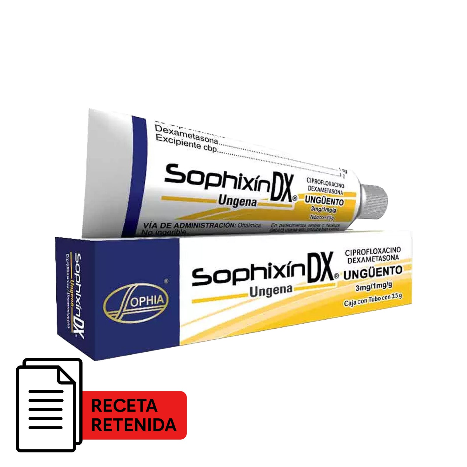 Sophixin DX Ungüento Oftálmico - 3,5 gramos | Farmacias Curie - Envíos a todo Chile