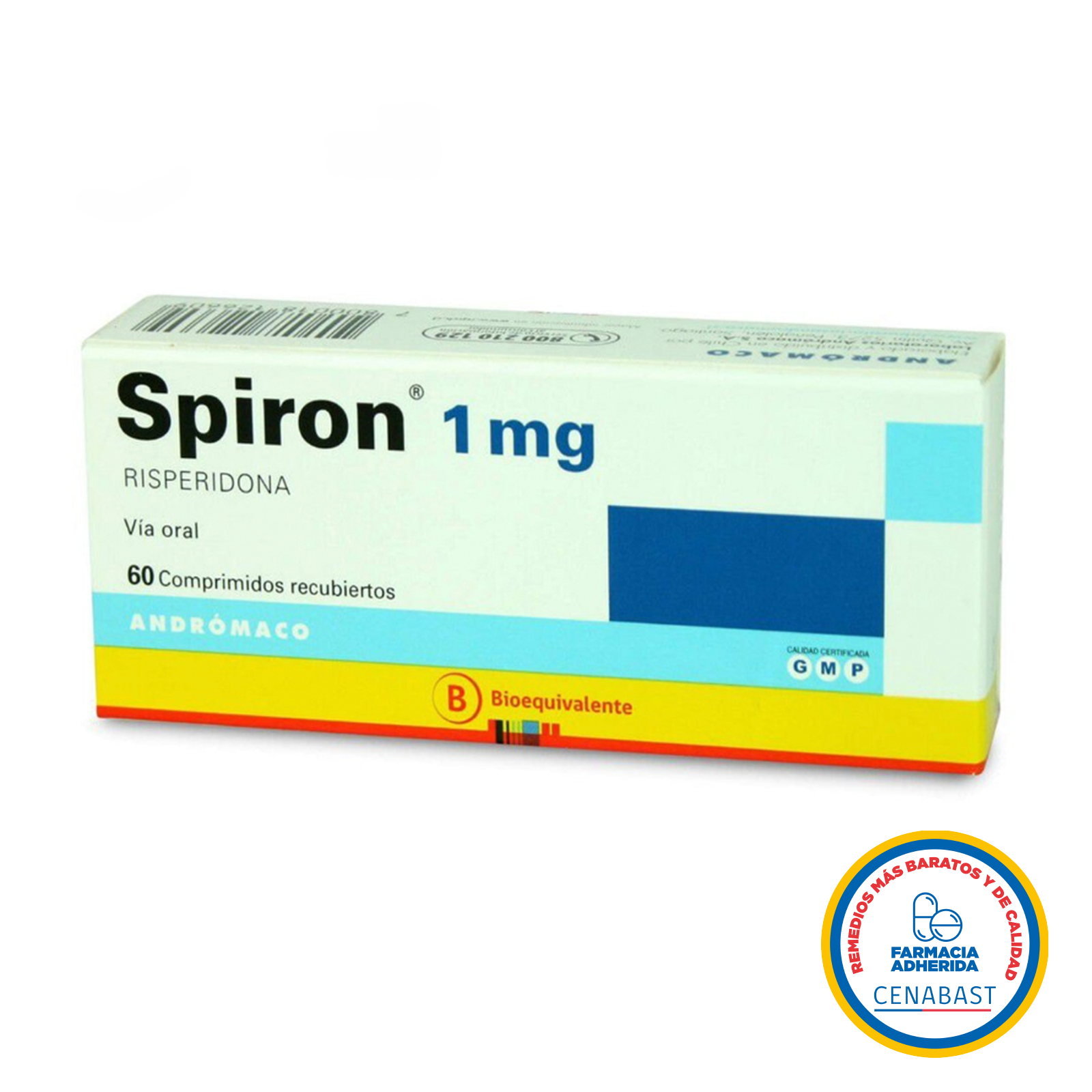 Spiron Comprimidos Recubiertos 1mg Medicamento Cenabast | Farmacias ...