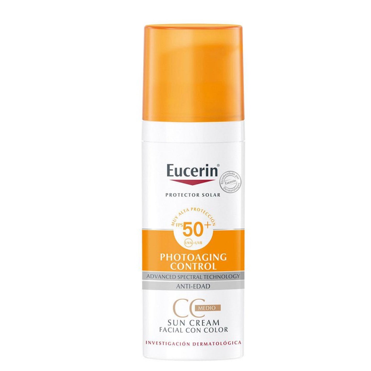 Eucerin Sun Cream con Color FPS 50+ | Farmacias Curie - Envíos a todo Chile