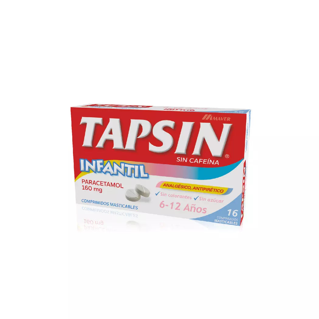 Tapsin Infantil 160 mg Comprimidos Masticables | Farmacias Curie ...