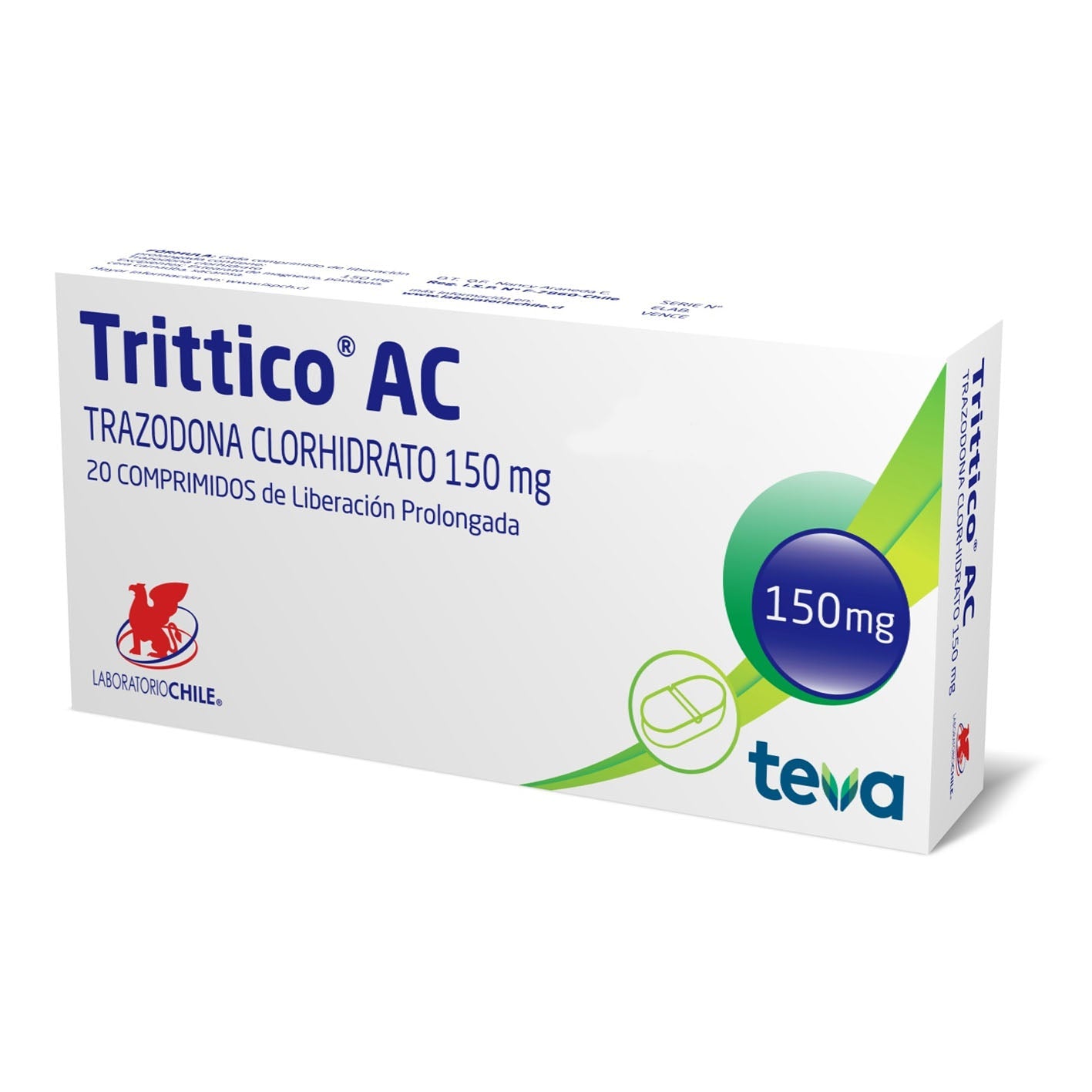 Trittico AC Comprimidos de Liberación Prolongada 150mg | Farmacias ...