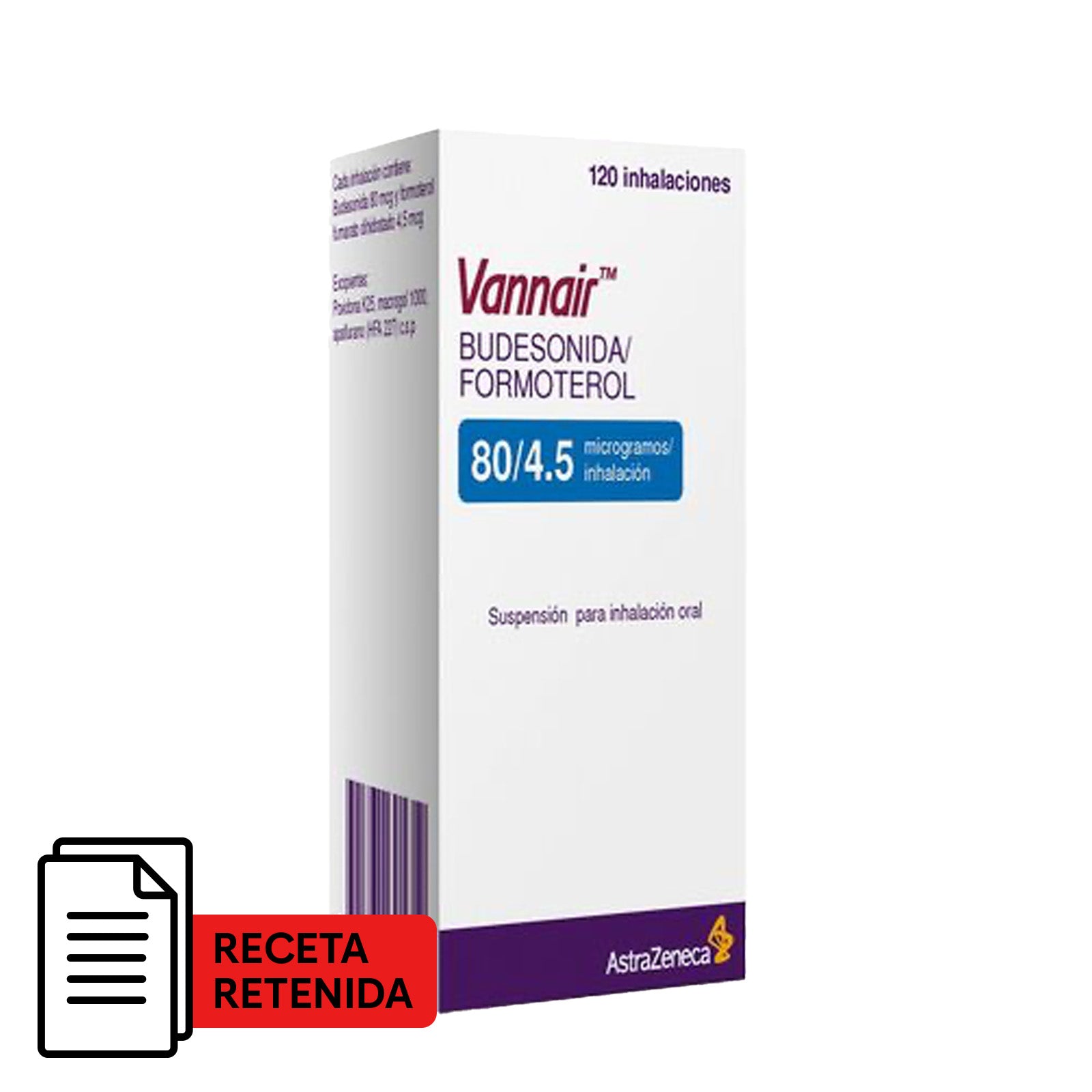 Vannair Suspensión para Inhalación Oral 80/4.5 | Farmacias Curie ...